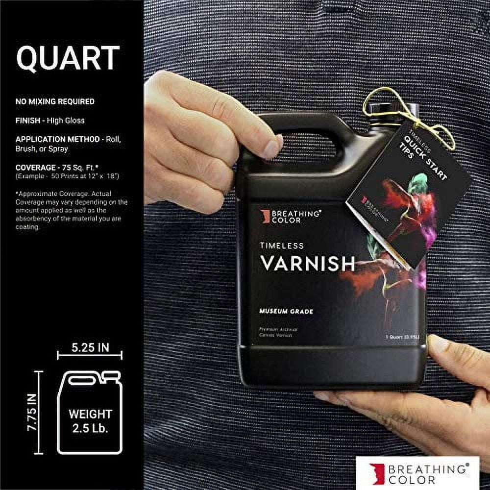 Timeless Archival Print Varnish - 1 Quart Glossy Finish - Premium Water ...