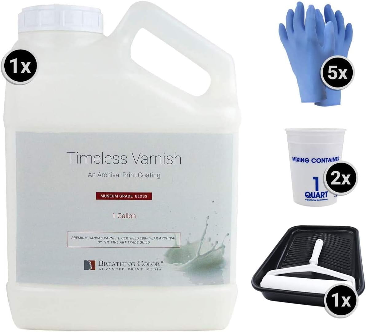 Timeless Archival Print Varnish Kit - 1 Gallon, Glossy Finish, Best ...