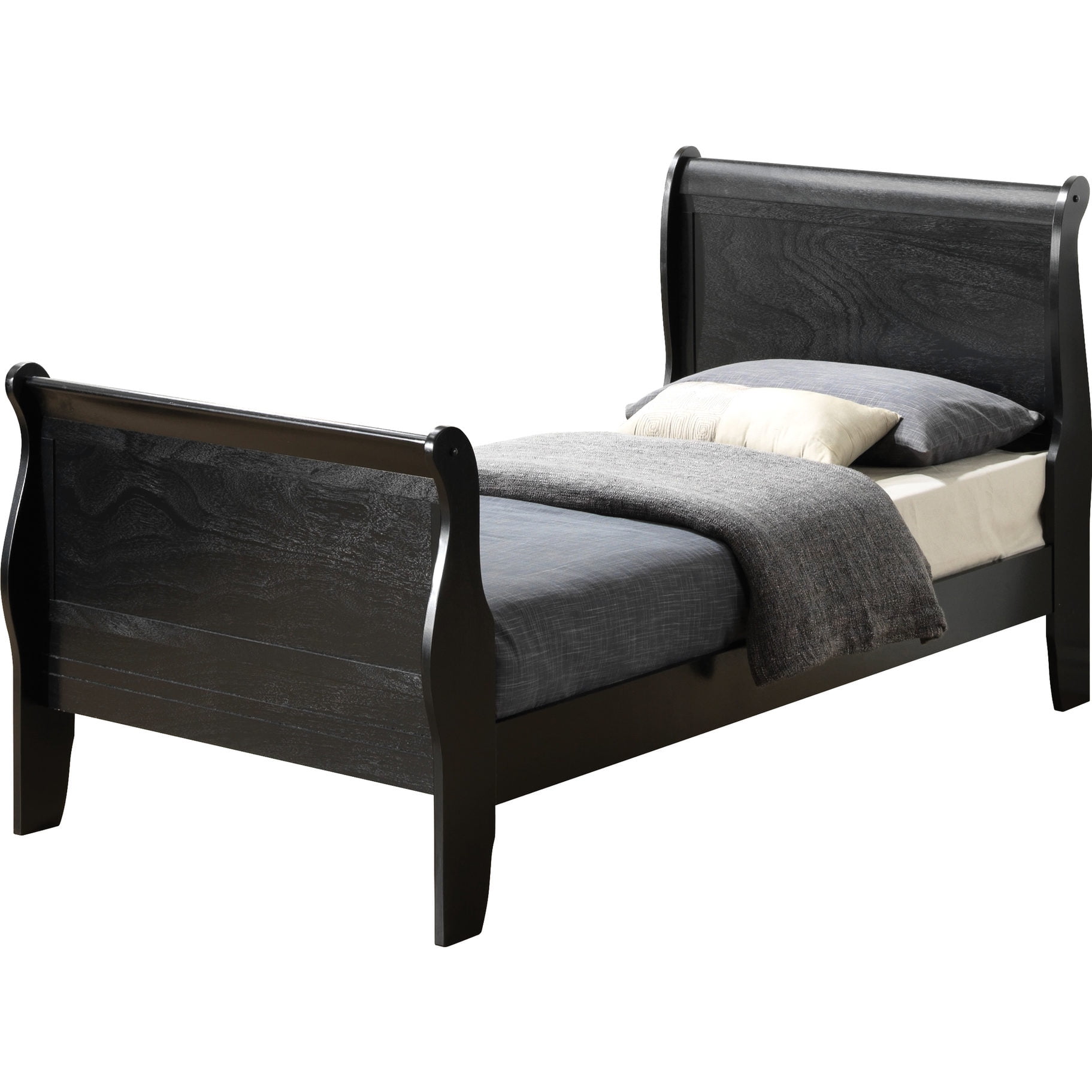 Timeless Bedroom Twin Bed | Durable Build for Extended Use | Black ...