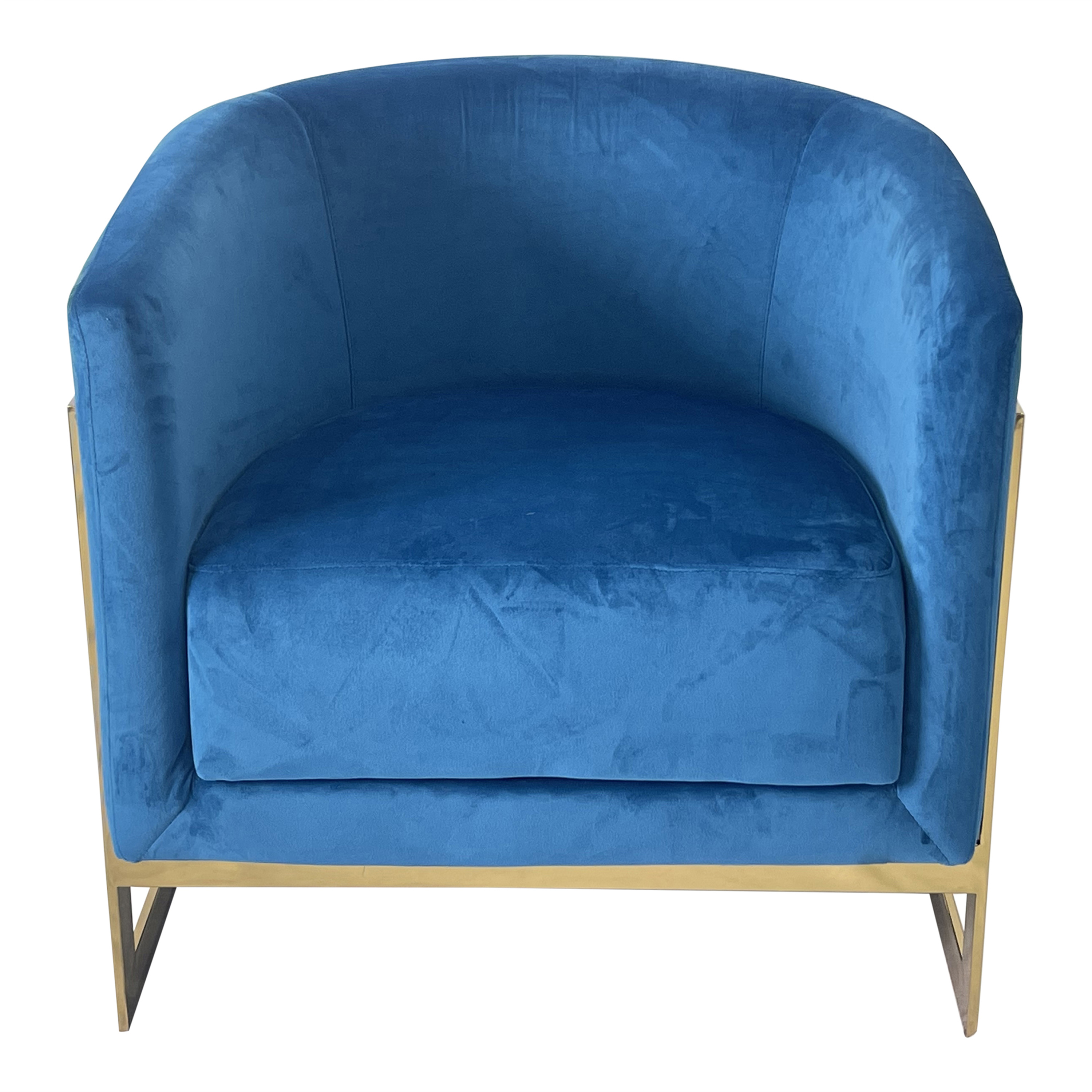 Timeless Blue and Gold Sofa Chair - Walmart.com