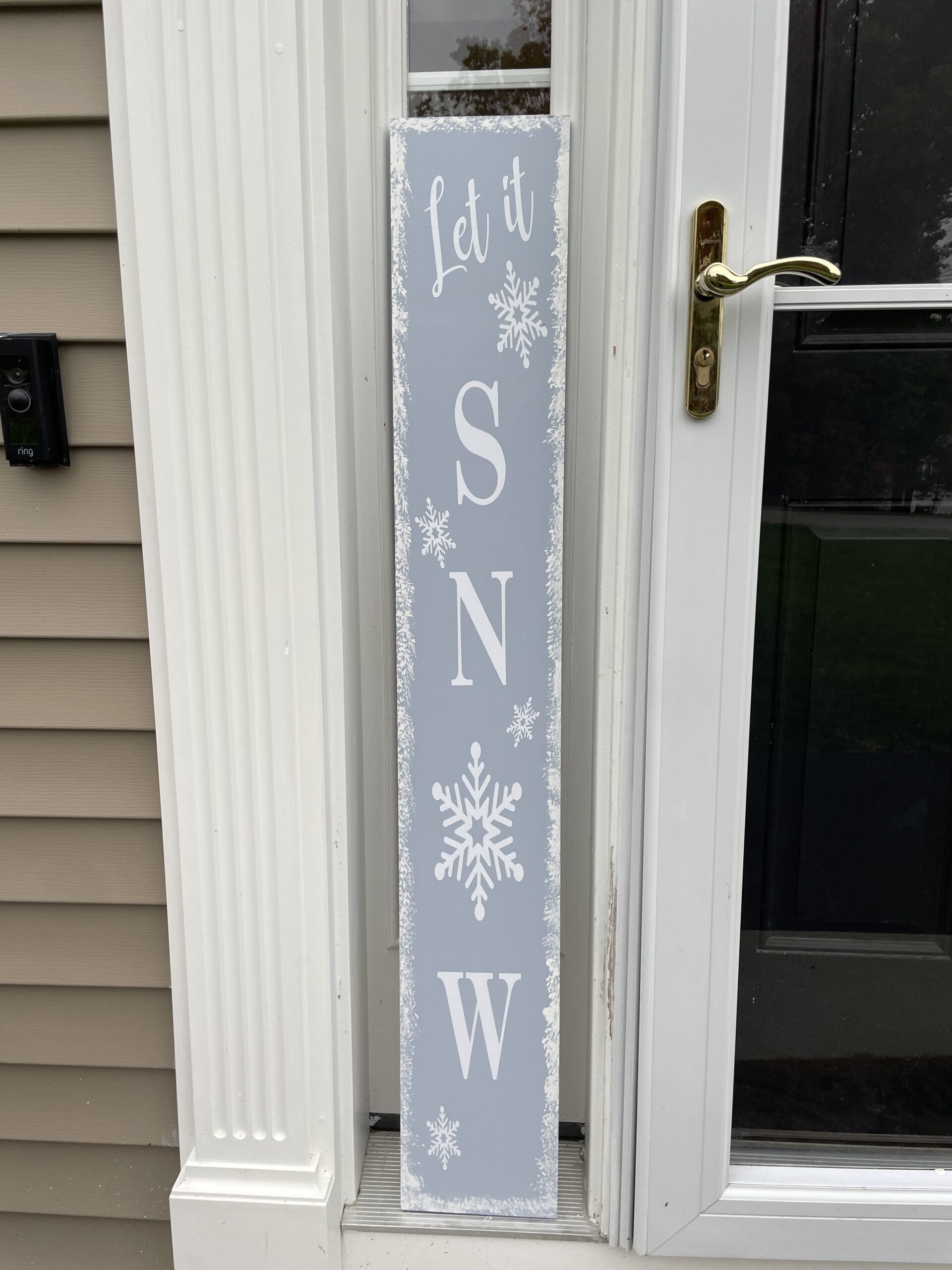 Timeless Desserts 48in H Let It Snow Porch Sign Indoor Outdoor ...