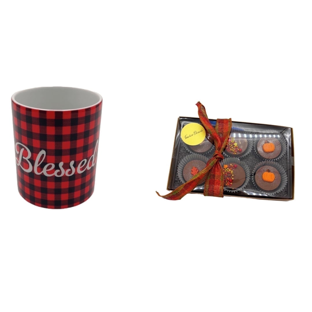 Timeless Desserts Blessed Mug Cookies Chocolate Covered Oreos Mug Gift ...