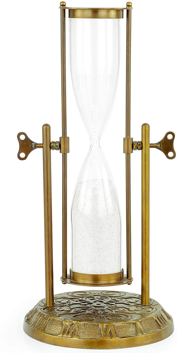Timeless Elegance: 12" Antique Nautical Maritime Sand Timer with ...
