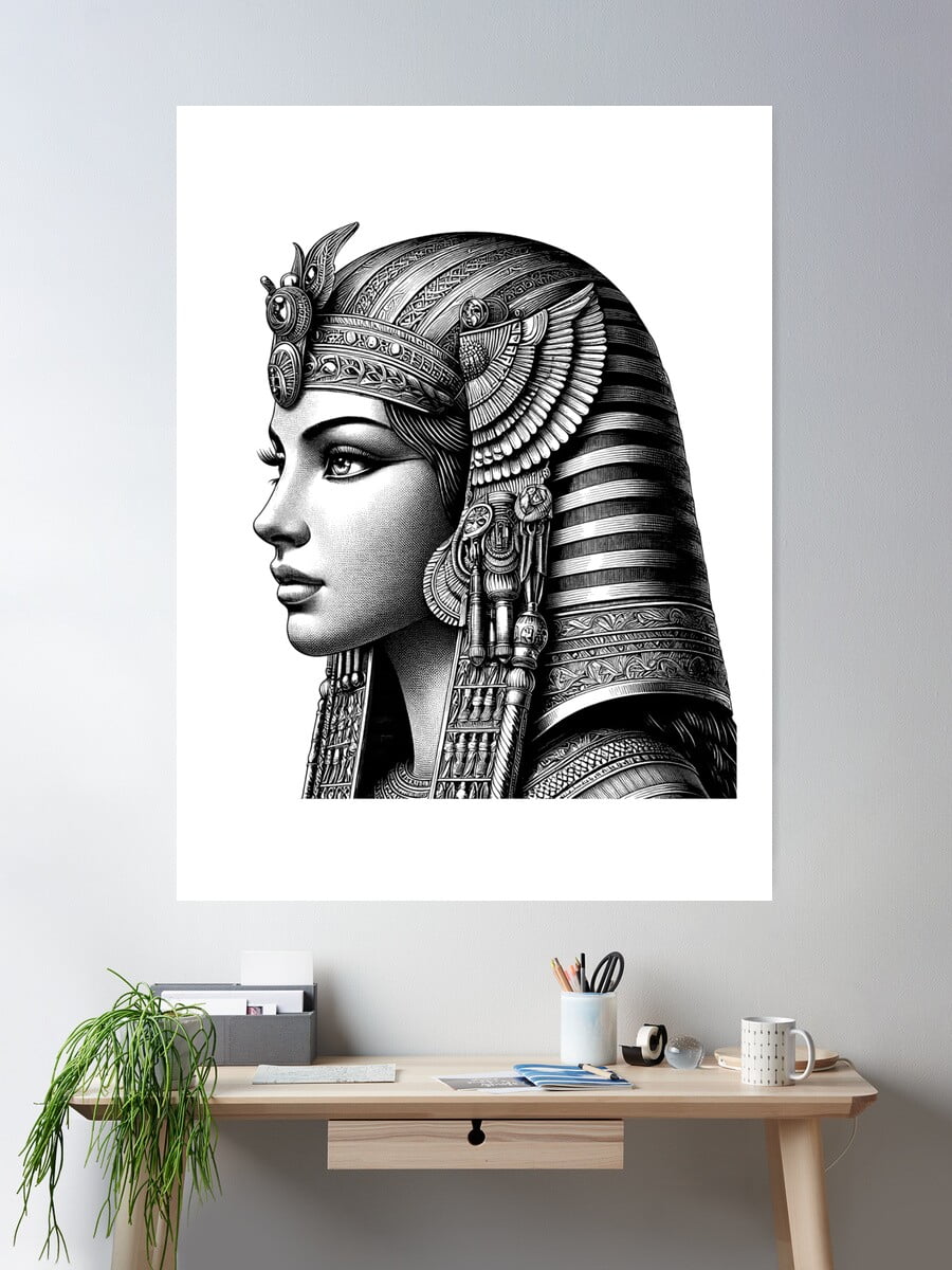 Timeless Elegance A Glimpse Into Cleopatra Visage Poster Wall Art ...