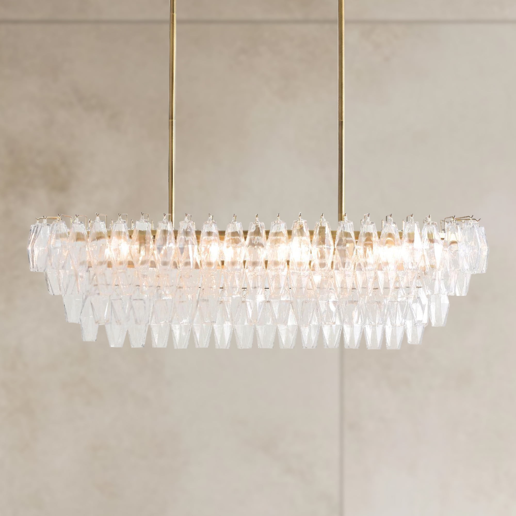 Timeless Elegance Fluted Crystal Chandelier with Luxe Metallic Finish ...