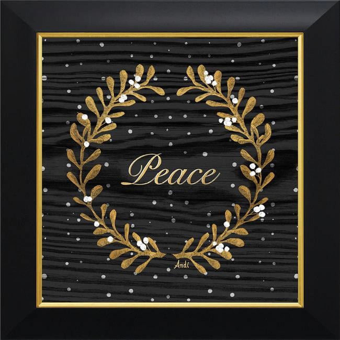 Timeless Frames 55186 12 x 12 in. Gold Peace Photo Frame - Walmart.com