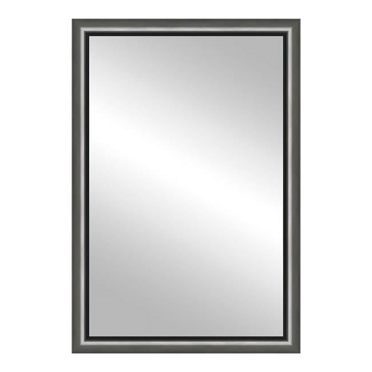Timeless Frames 55371 24 x 30 in. Cleo Framed Mirror, Pewter - Walmart.com