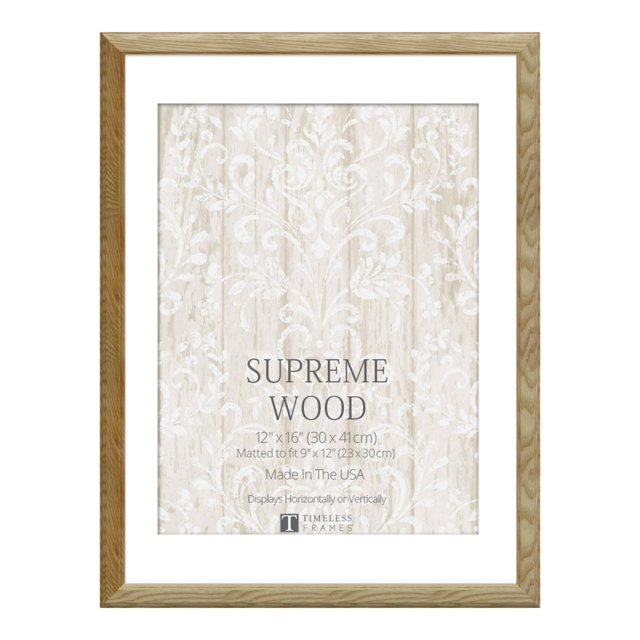 Timeless Frames Supreme Woods Natural Wall Frame- 12 x 16 in. - Walmart.com