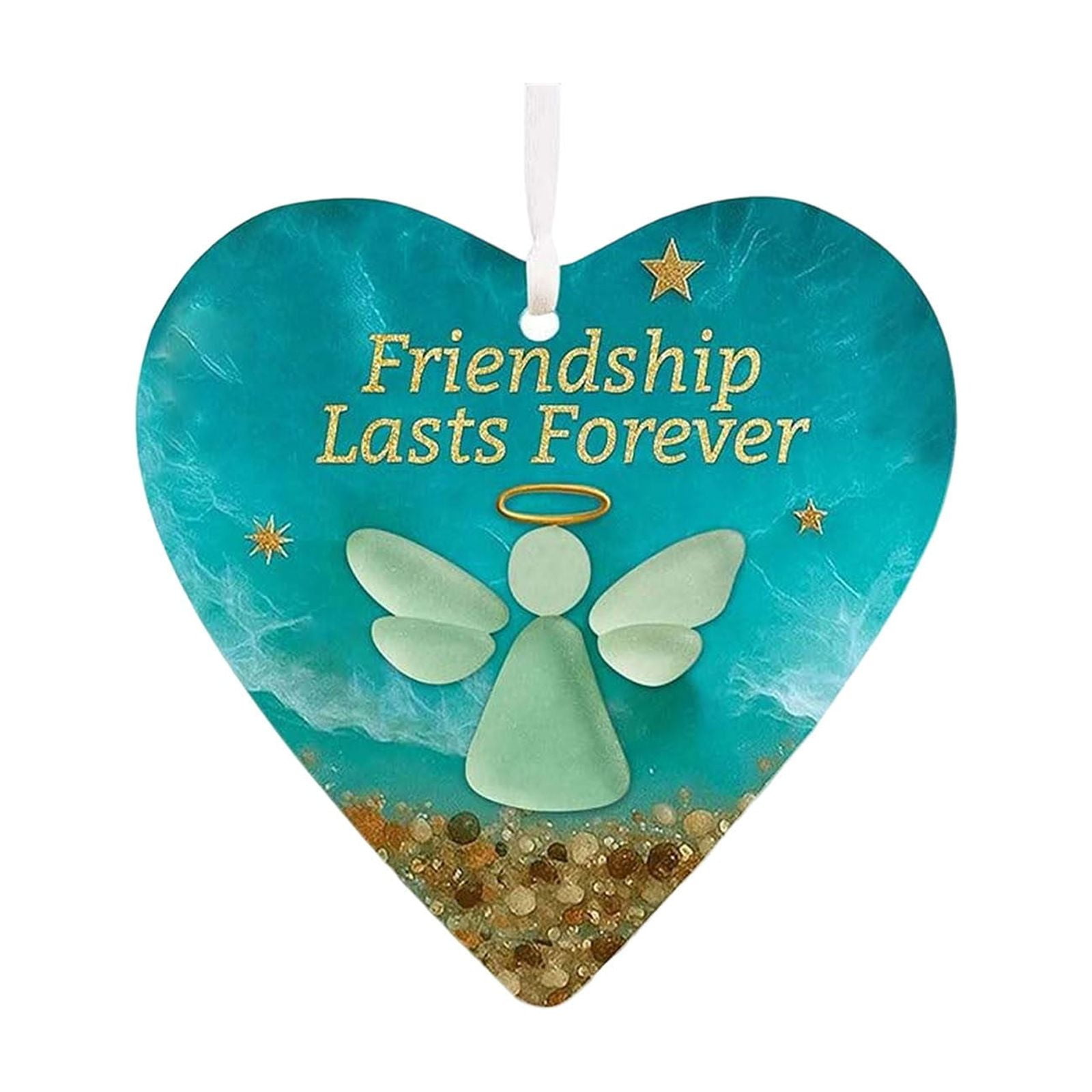 Timeless Friendships Heart Keepsake, Heart Shaped Sea Glass Friendship ...
