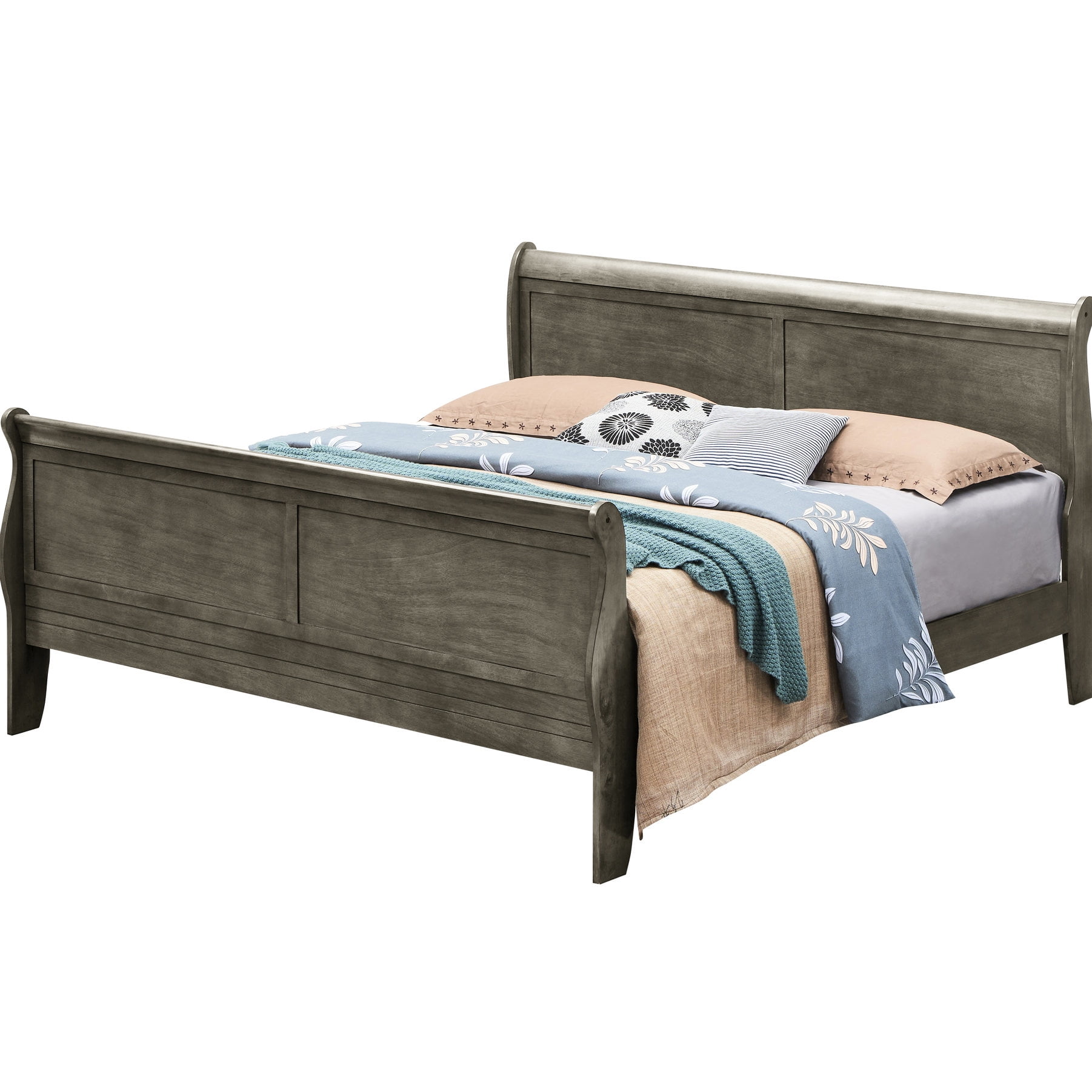 Timeless Gray Full - sized Bed, 44x57x90 | Simple Assembly, Good for ...