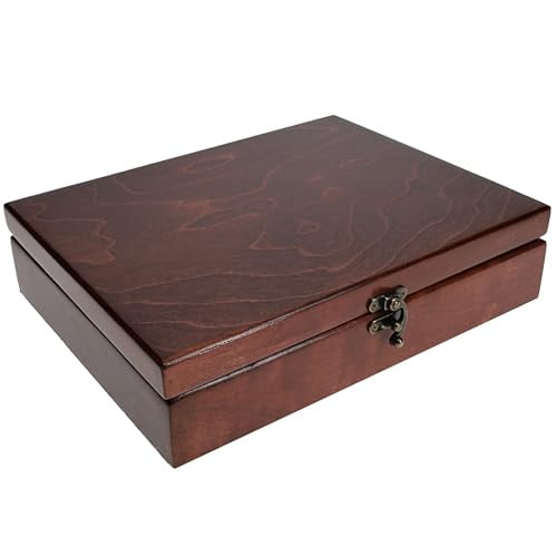 Timeless Mahogany Valet Box – Handcrafted Solid Wood Keepsake Case ...