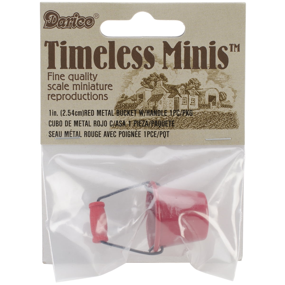 Timeless Miniatures-Red Metal Pail - Walmart.com