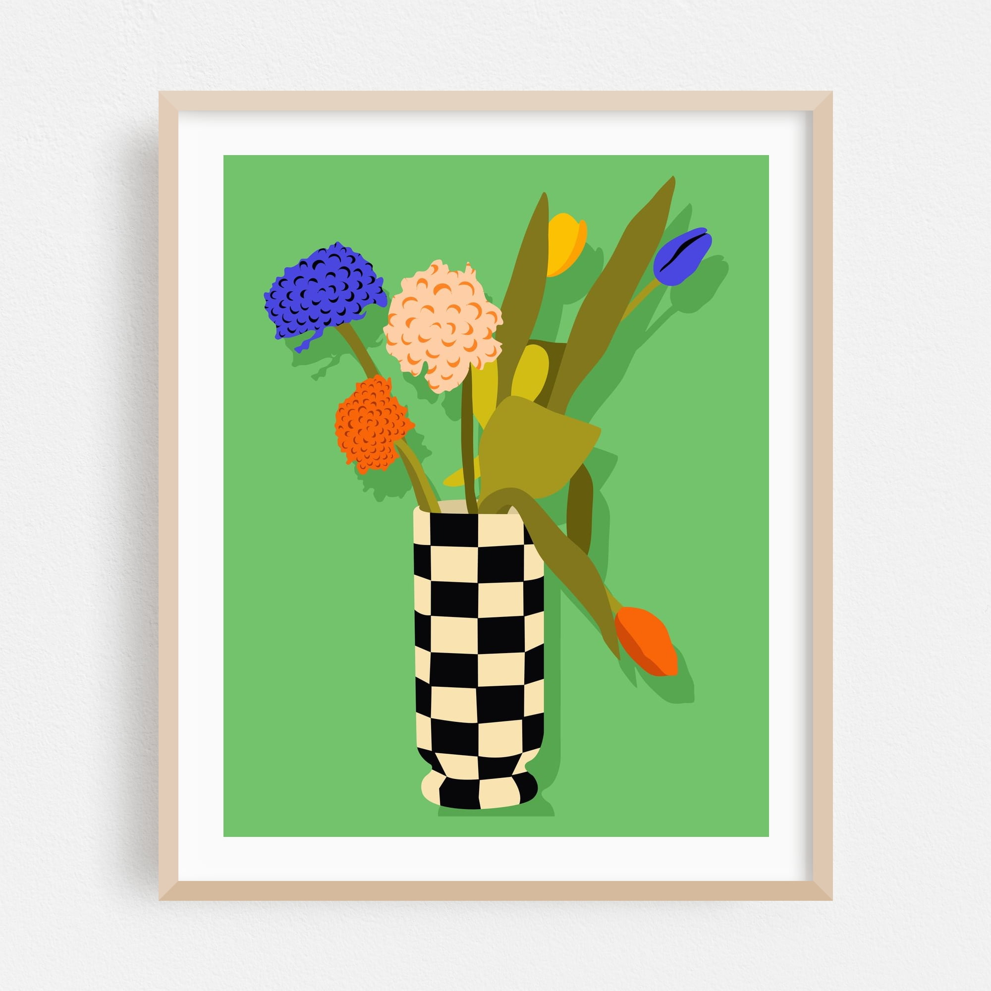 Timeless Pot - India Digital Art Flowers Floral Modern Art Geometric ...