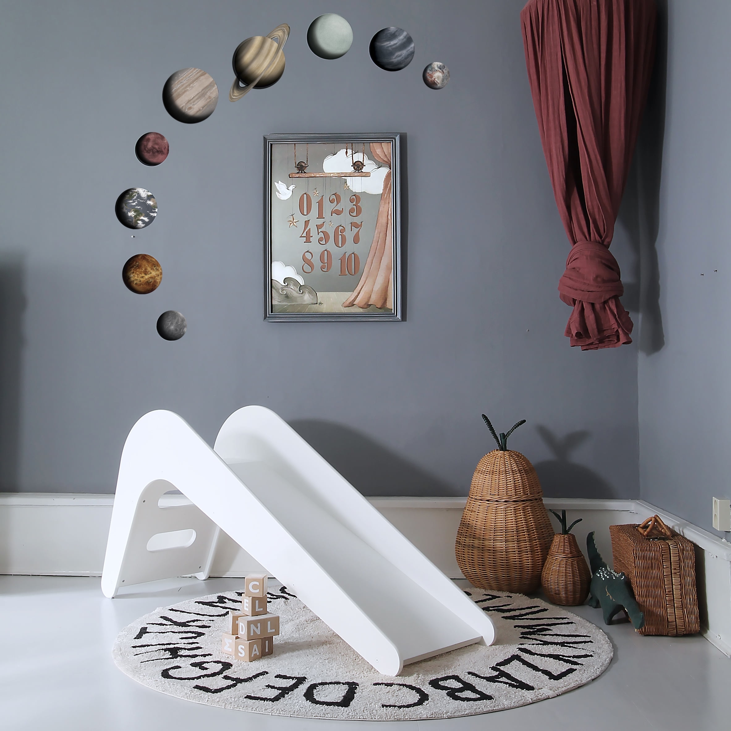 Timeless Pure Oak Indoor Slide - White - Walmart.com