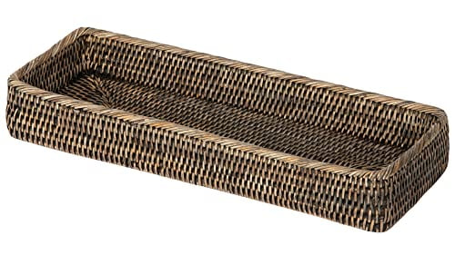 Timeless Rattan Vanity Tray – Organize with Natural Elegance for a ...