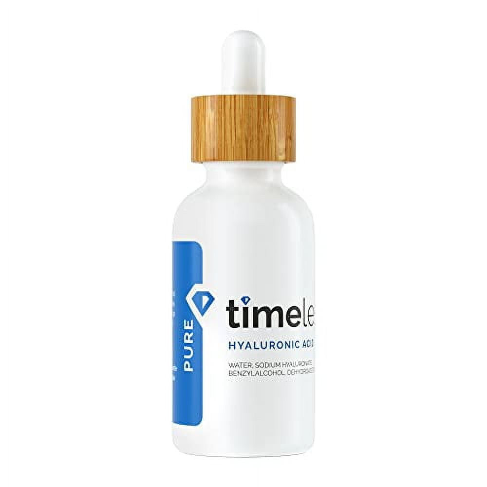 Timeless Skin Care Hyaluronic Acid 100% Pure Serum - 1 oz - Powerful ...