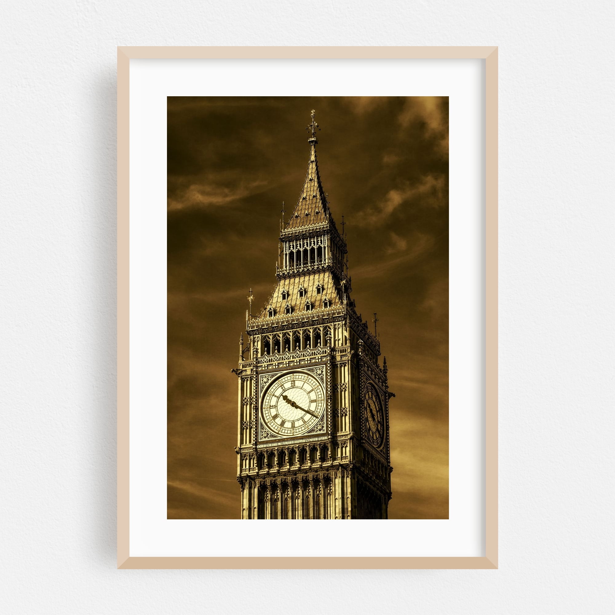 Timeless Tower - London England United Kingdom Photography Oak Framed ...
