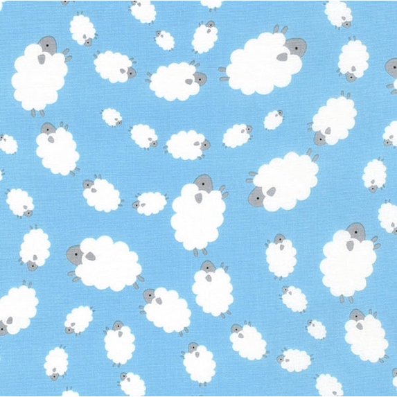 Timeless Treasures Childrens Farmland Sky Sheep - Walmart.com
