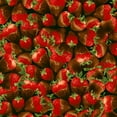 Timeless Treasures Chocolate Covered Strawberries Food 100% Cotton ...