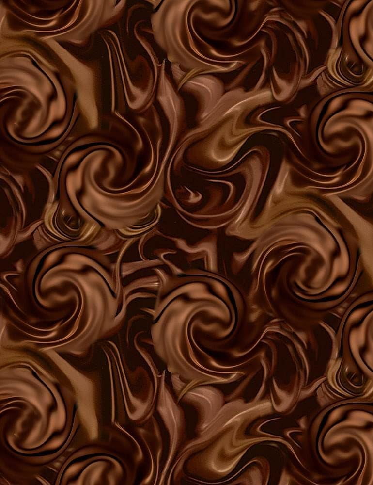Timeless Treasures Chocolate Lover C1088 Chocolate Frosting by Gail ...