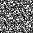 Timeless Treasures Fabrics Wicked Skeletons and Bones Black 100% Cotton ...