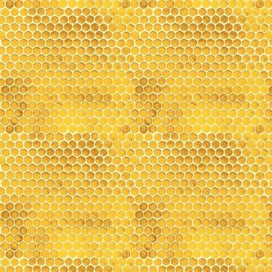 Timeless Treasures Honey Bee Farm Honeycomb HONEY 100% Cotton Fabric ...