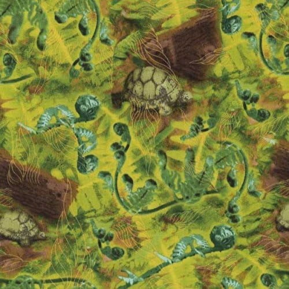 Timeless Treasures Judy Niemeyer Wildflowers Fern Green Ferns and ...