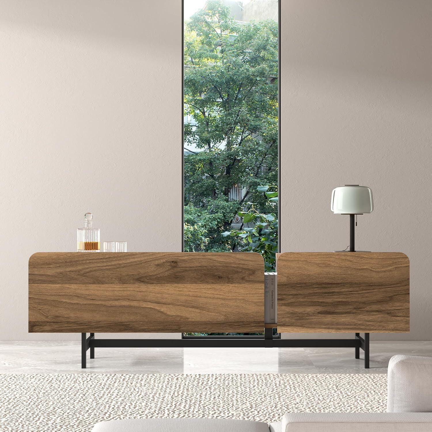 Timeless Trends Modern TV Stand - 72 Inch Media Console for 75-Inch TVs ...