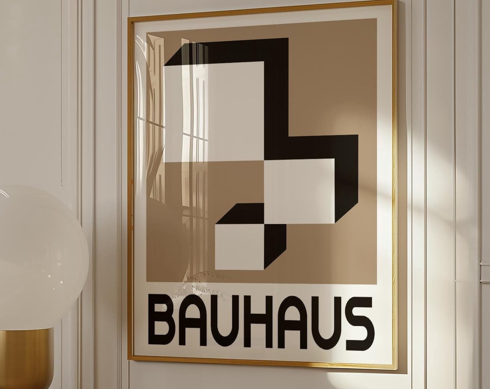 Timeless Wall Art Bauhaus Geometric Print Modern Decor Minimalist Black ...