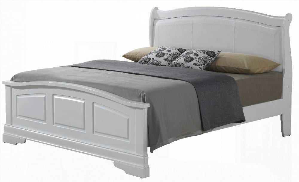 Timeless White King Bed with Simple Assembly & Robust Everyday Use ...