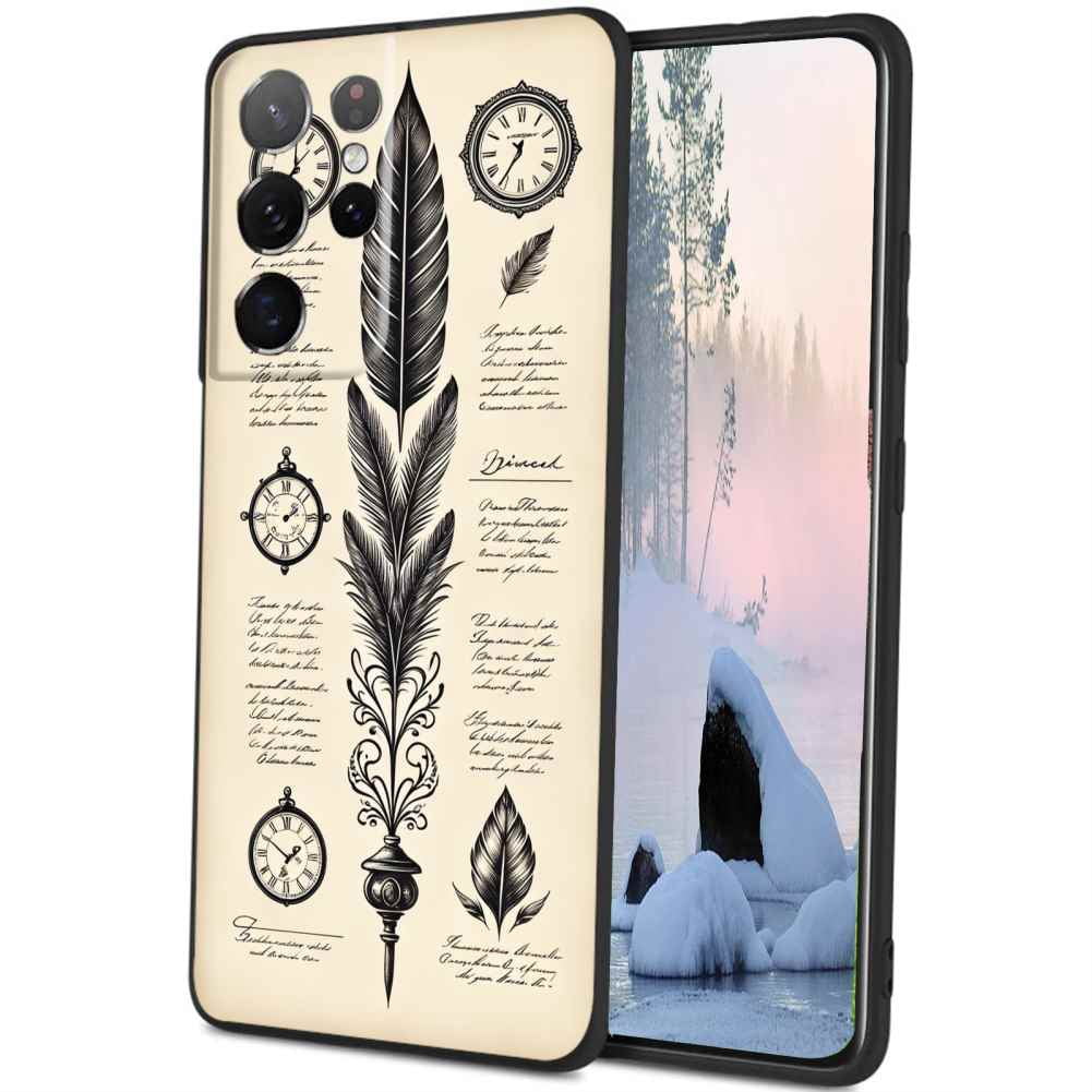 Timeless-quill-and-ink-symbols-2 phone case for Samsung Galaxy S23 ...