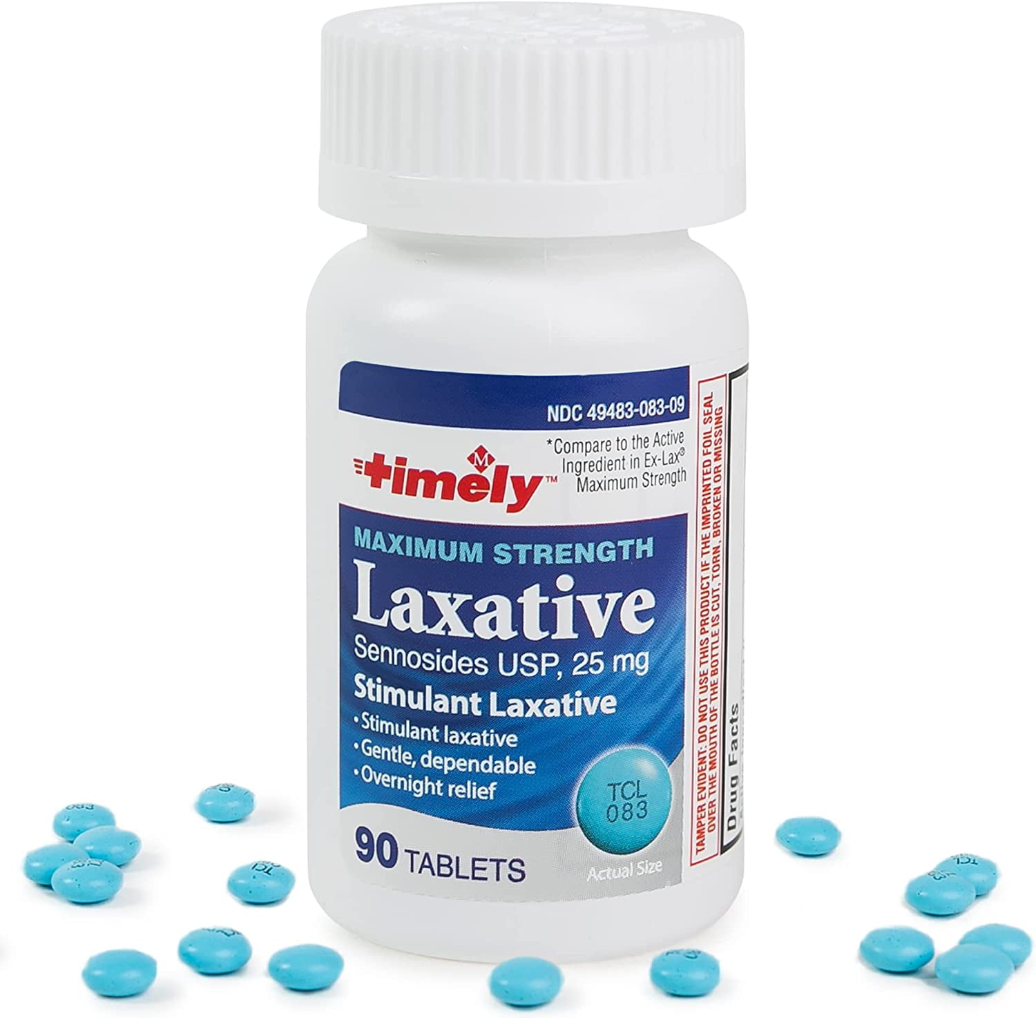 Timely Max Lax - Fast Acting Constipation Relief Pills, 90 Easy-to-use ...