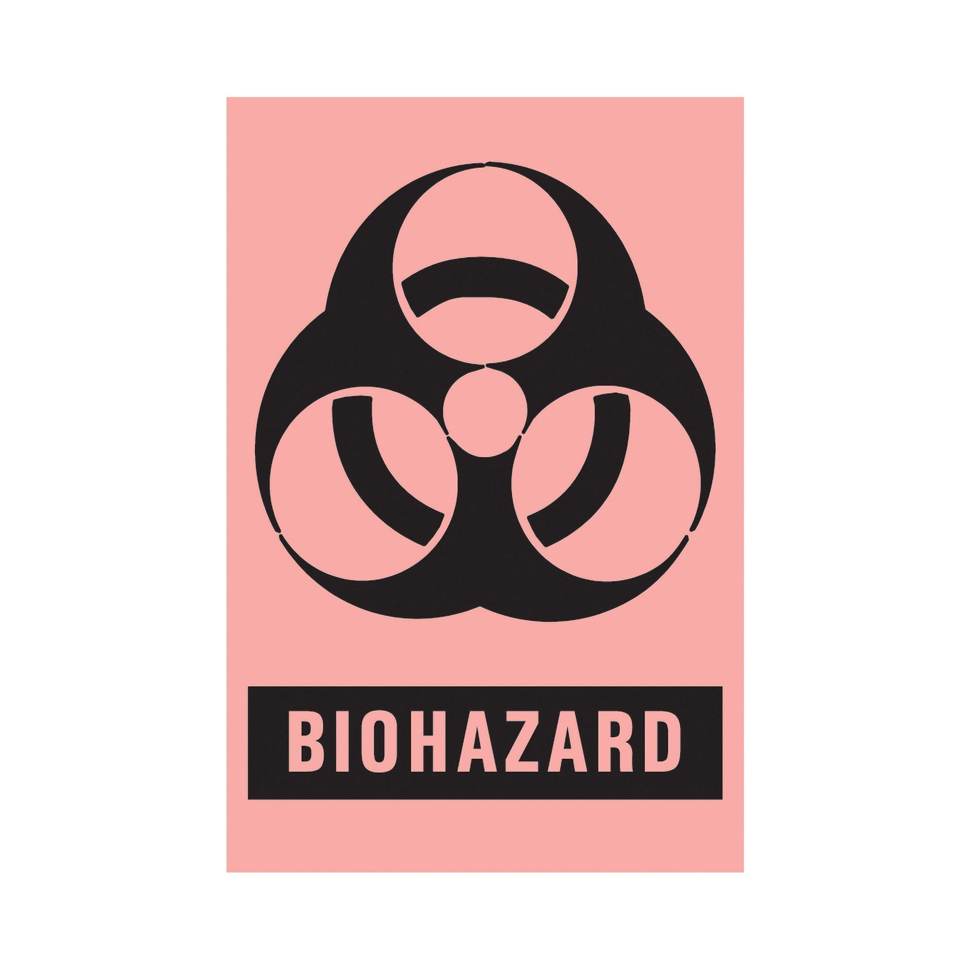 Timemed Pre-Printed Label, Biohazard, 2 x 3 Inch (RL/1) - Walmart.com