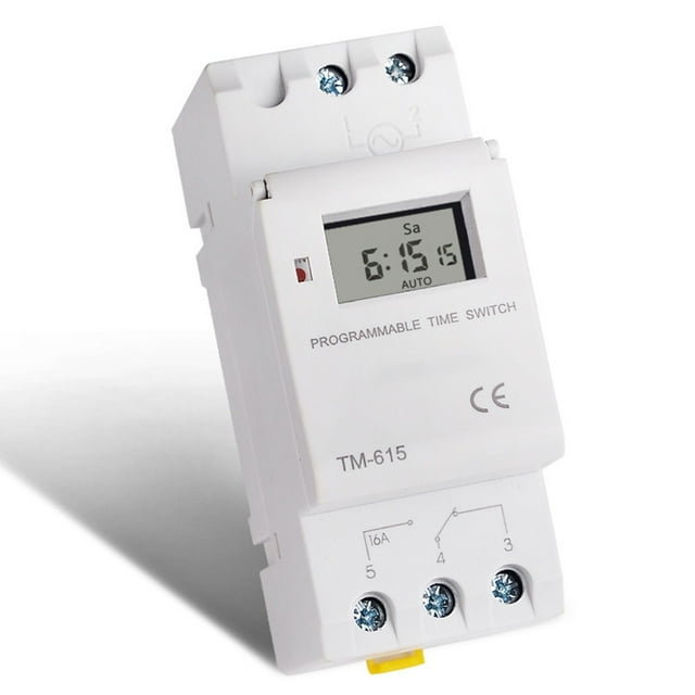 Timer 220V Digital LCD Power Timer Programmable Time Switch Relay 16A Weekly - Walmart.com