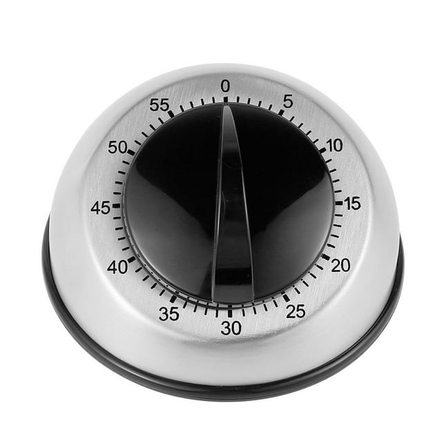 Timer 60 Minutes Stainless Steel Timer Mechanical Wind-Up Timer ...