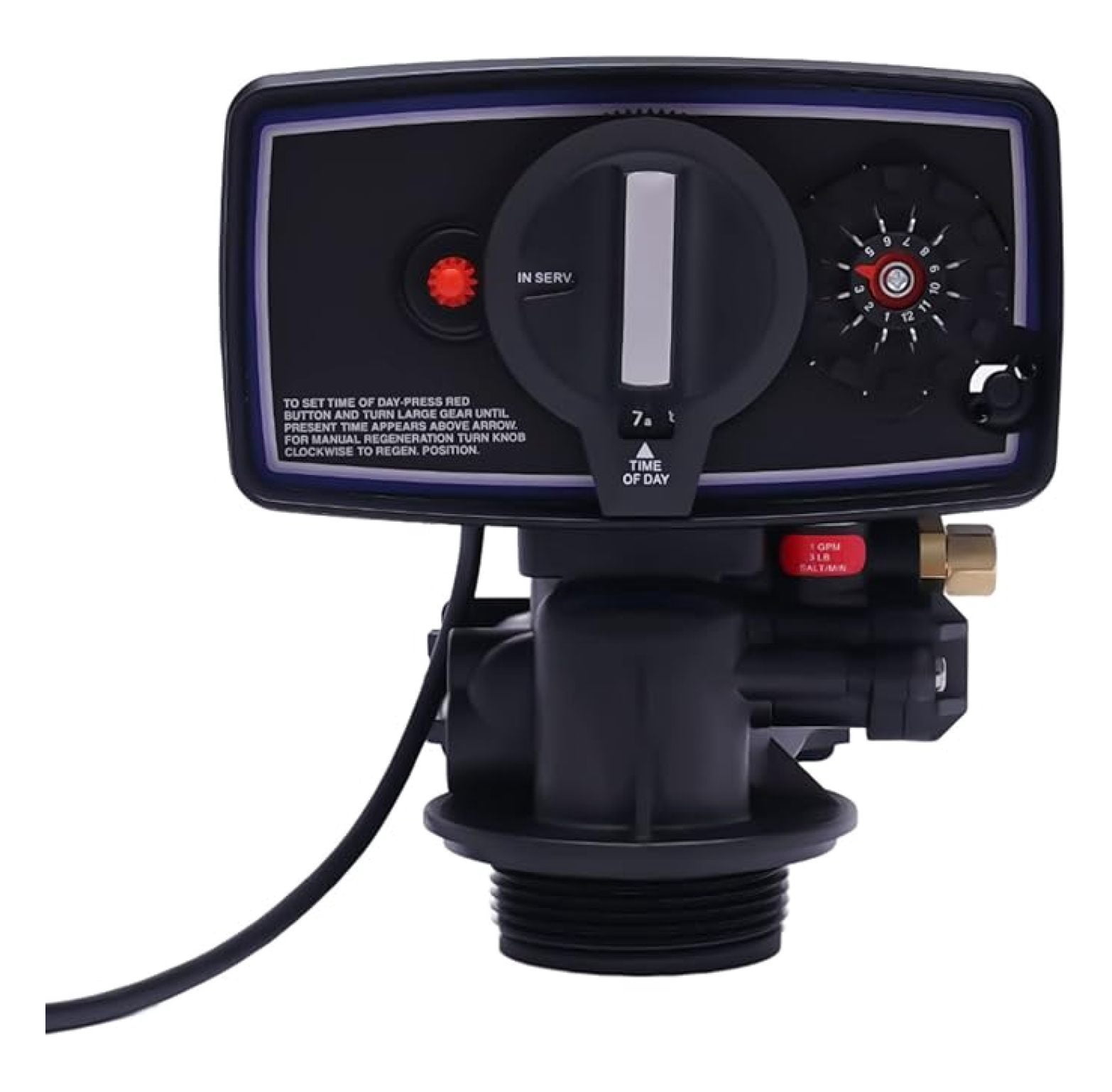 Timer Backwash Head, Whole House Water Softener Control , 12-Day Timer ...