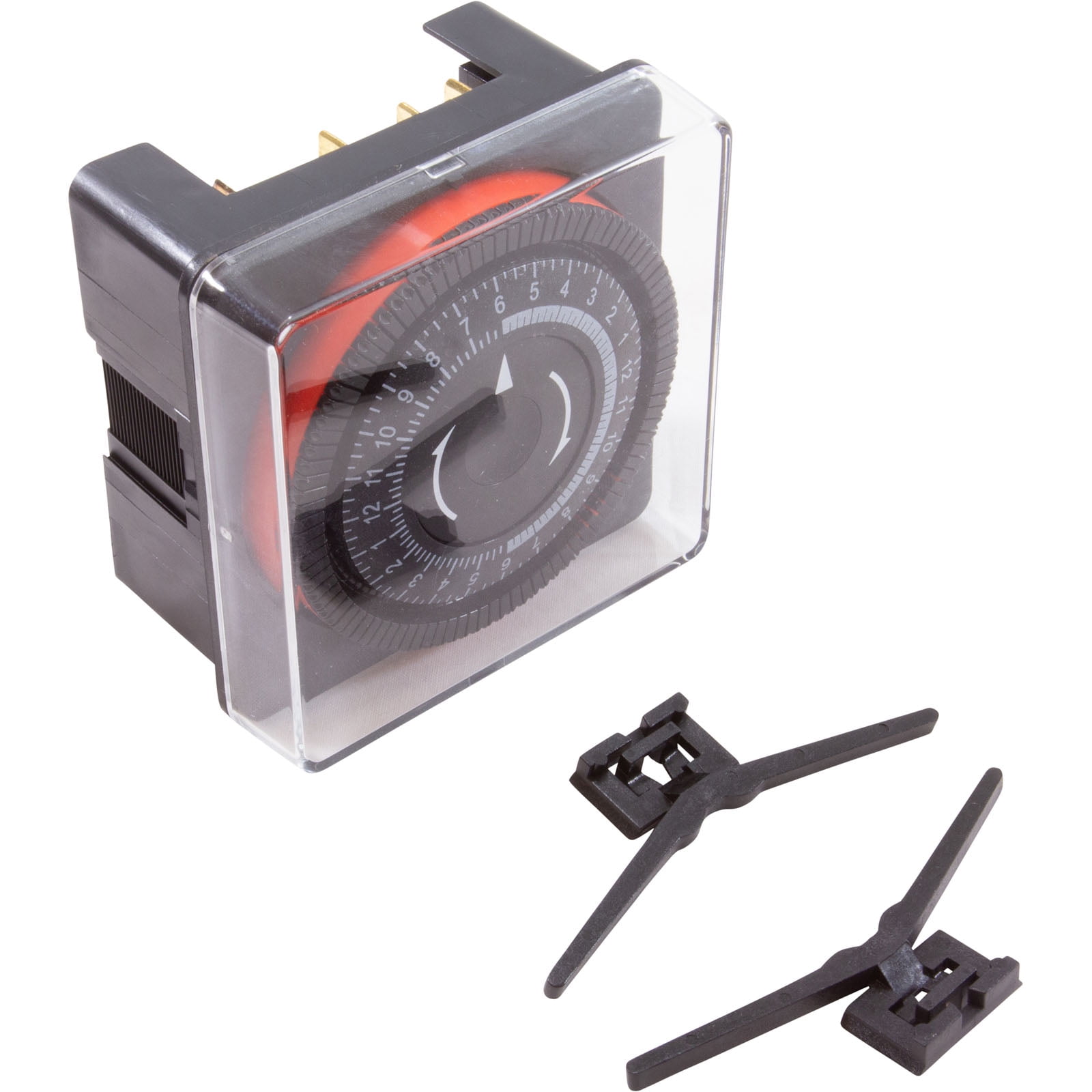 Timer, Diehl, SPST, Panel Mount, 230v, 20A, w/housing, 24hr - Walmart.com