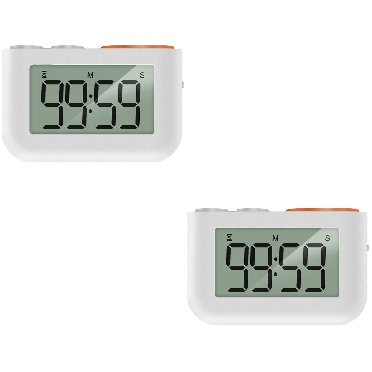 Timer Digital Student 2 Pack Vertical Number Plastic School Timers for ...