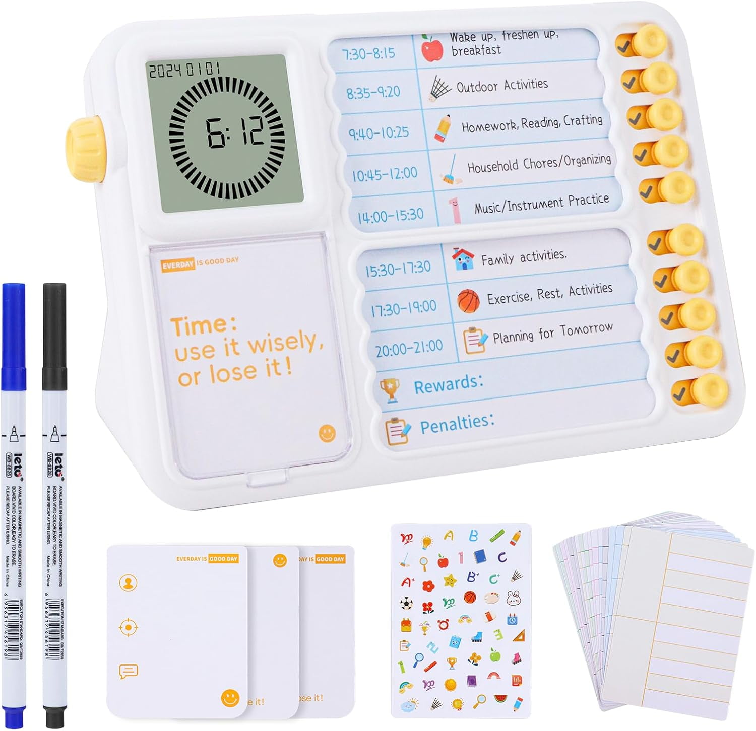 Timer for Kids, Task Timer, Visual Schedule for Kids with Autism, Time ...