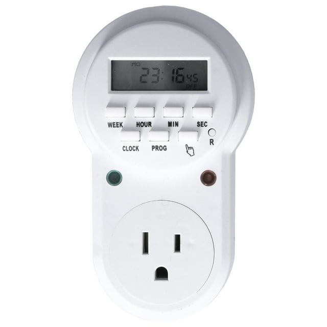 Timer Outlet Digital Programmable Outlet Timer for Electrical Outlets ...