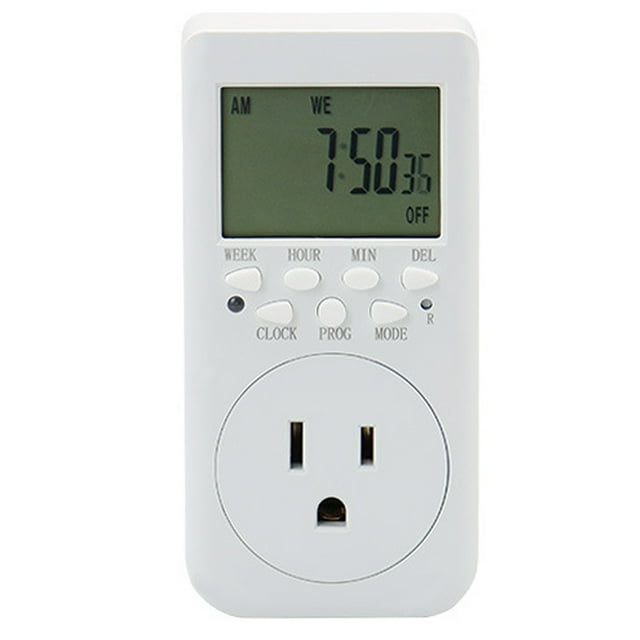 Timer Outlet Electric 24 Hour Indoor Plug in Outlet Timer Programmable ...