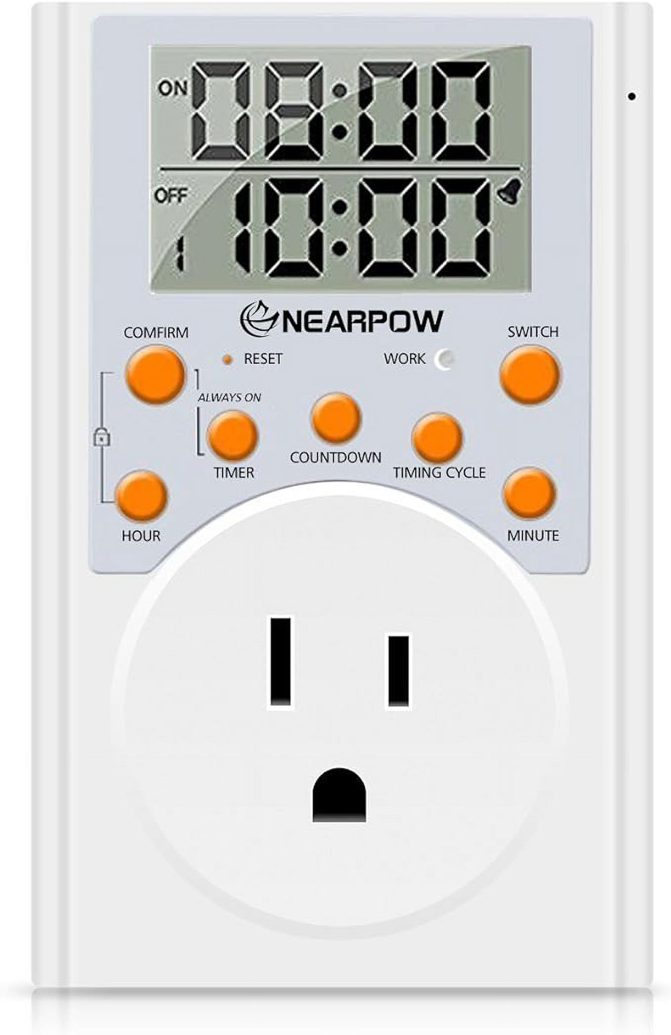Timer Outlet, Nearpow Multifunctional Infinite Cycle Programmable Plug ...