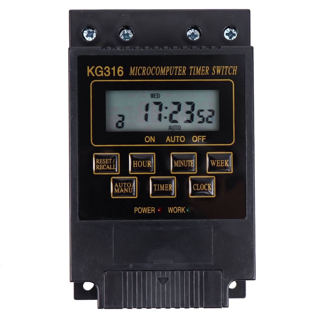 Timer Switch,220V 30A Microcomputer Timer Switch Time Control Switch (Black 30A Transformer ...