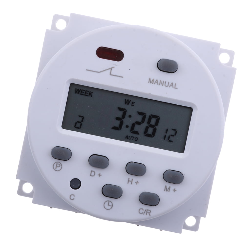 Advanced Digital Timer Switch For Solar Lights, Outdoor Auto Power DC ...
