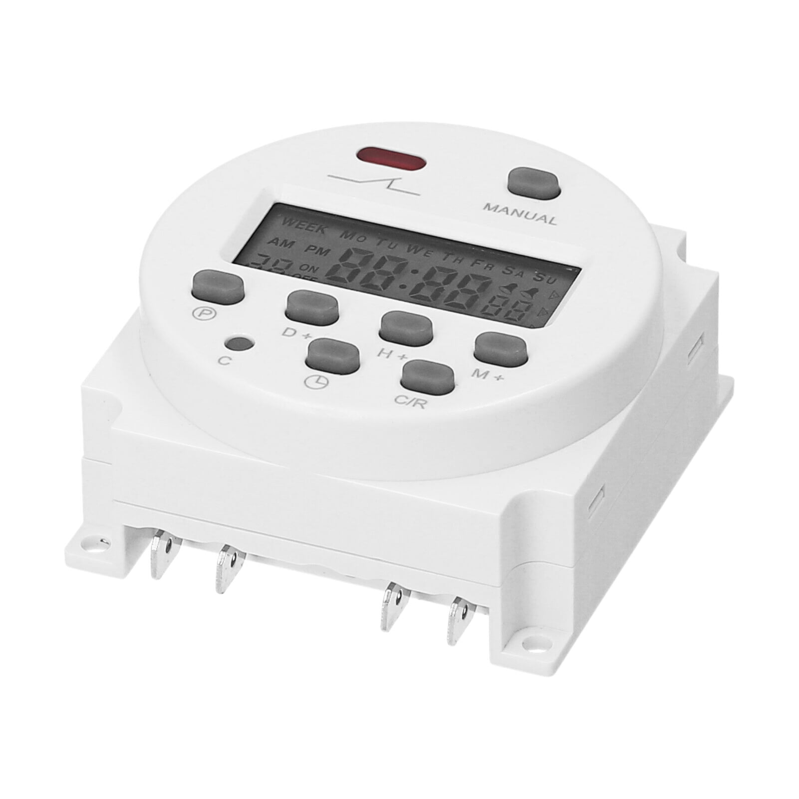 Timer Weekly Programmable Digital Timer Switch Panel Mounted Electrical Timer 16 Independent On