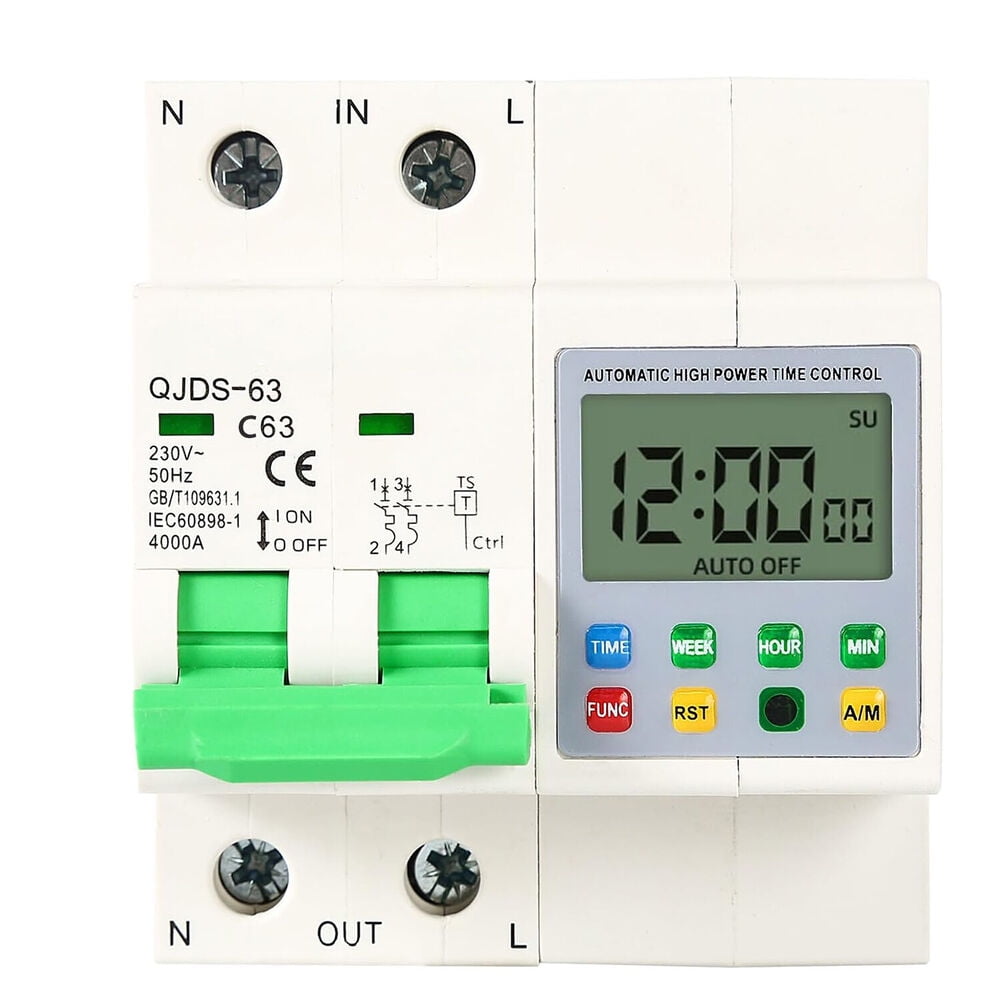 Timer Switch Circuit Breaker Automatic Timer Over Under Voltage Time ...