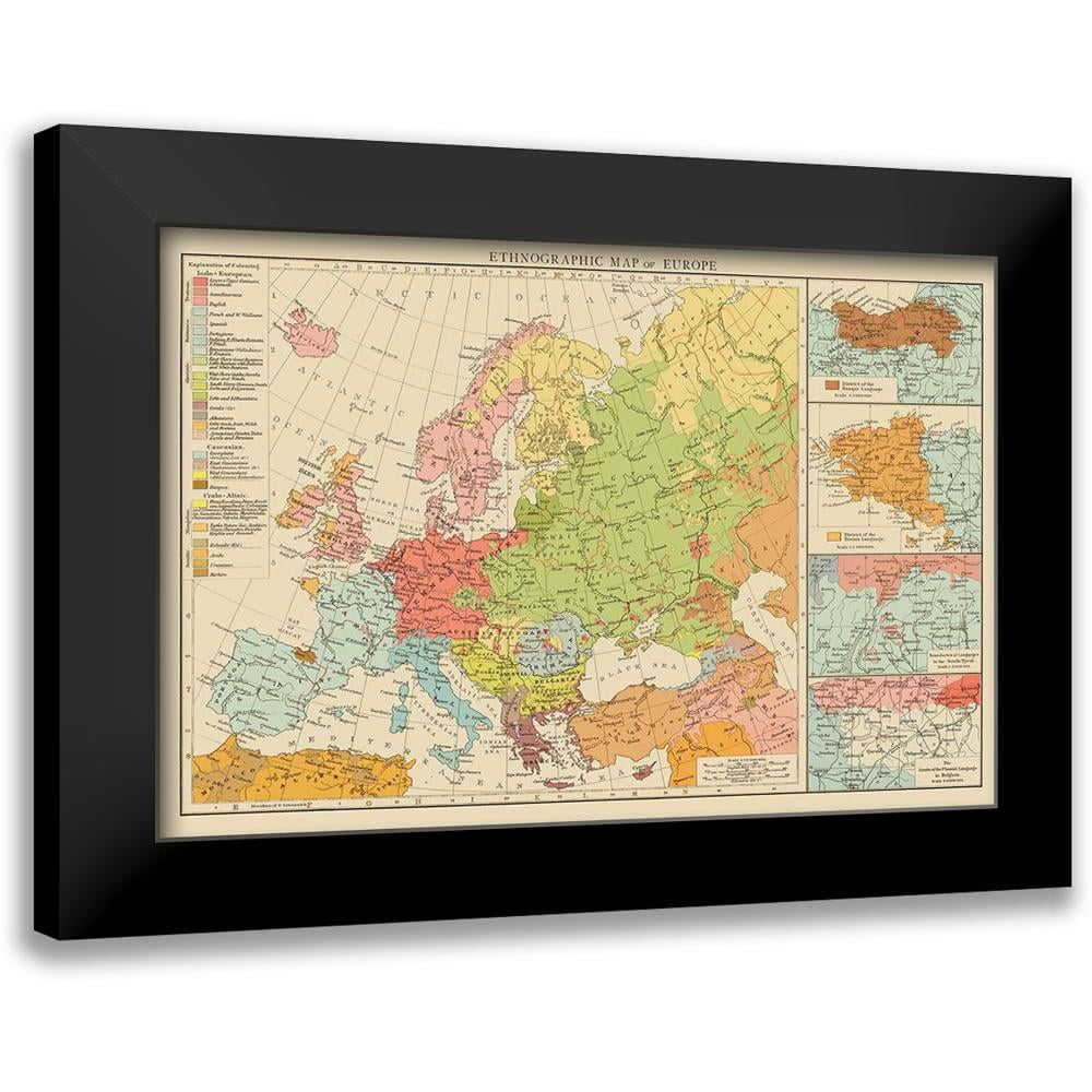 Times London 18x13 Black Modern Framed Museum Art Print Titled - Ethnic ...