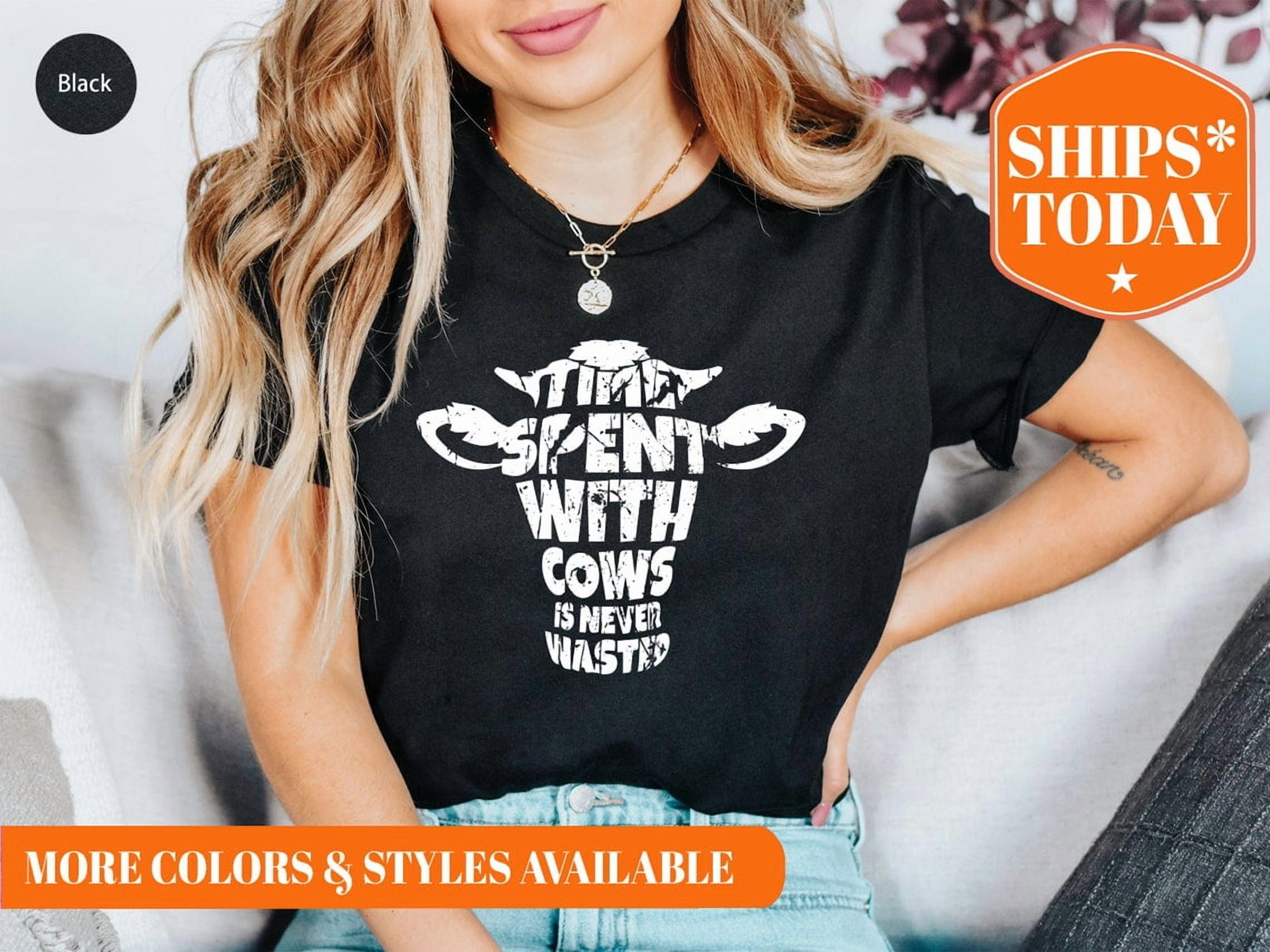 Times Spent With Cows Is Never Wasted Shirt - Farmer Shirt - For Farmer ...