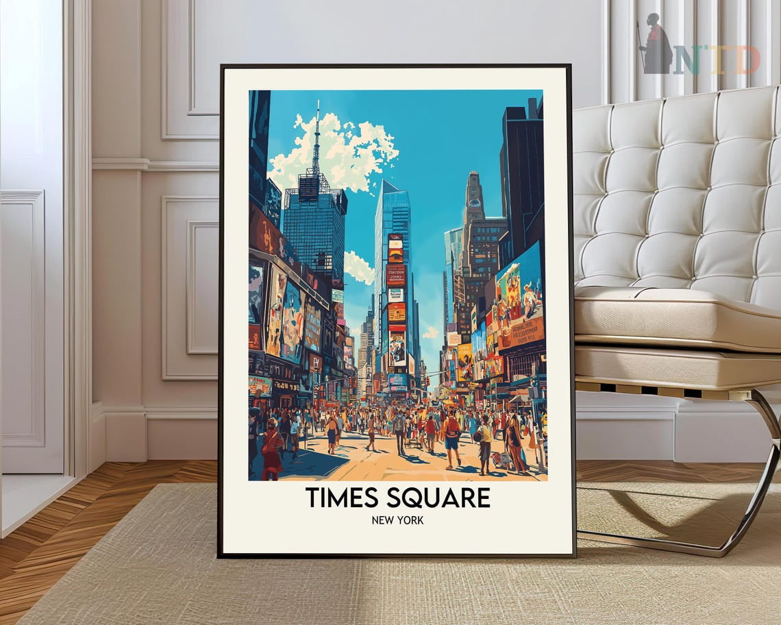 Times Square Print, Times Square Wall Art, Times Square Poster, Times ...