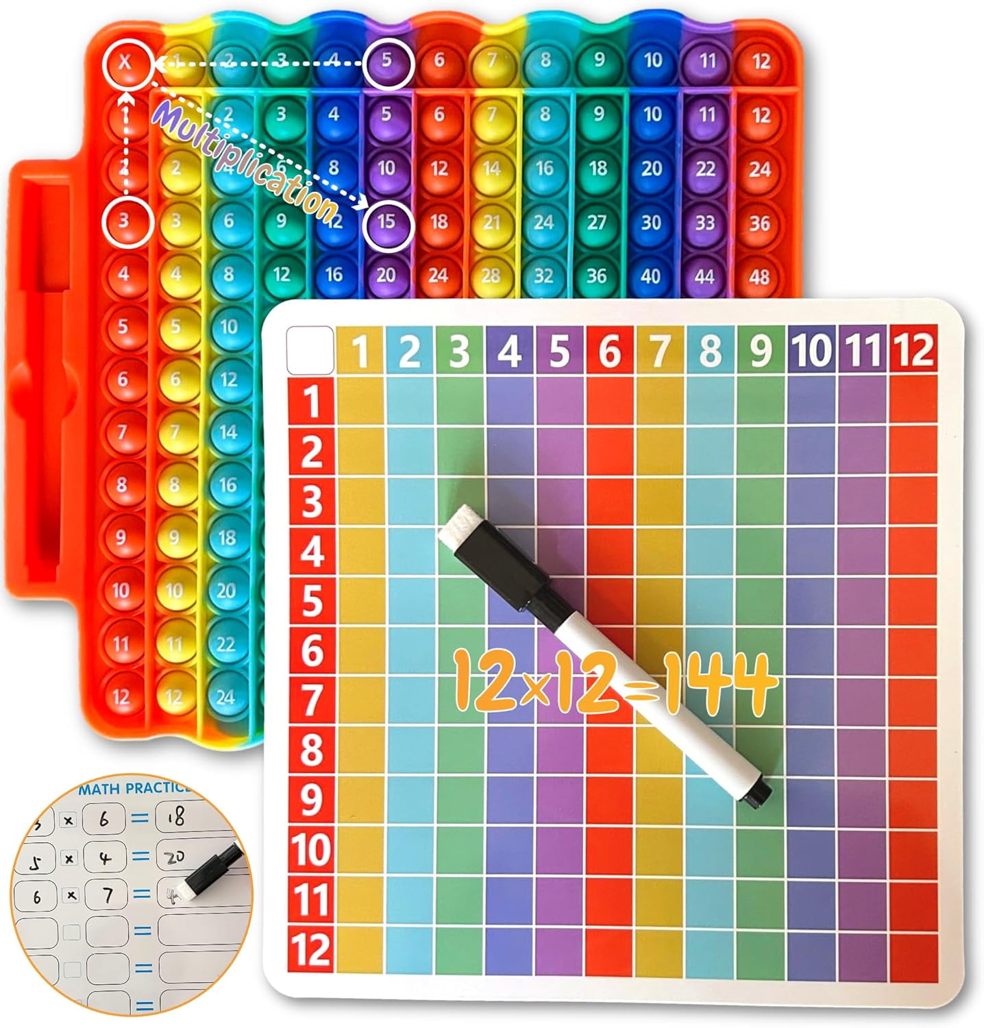 Times Table Poppet 12x12 Multiplication Pop It Times Tables Toy ... Times Table Poppet 12x12 Multiplication Pop It Times Tables Toy ...